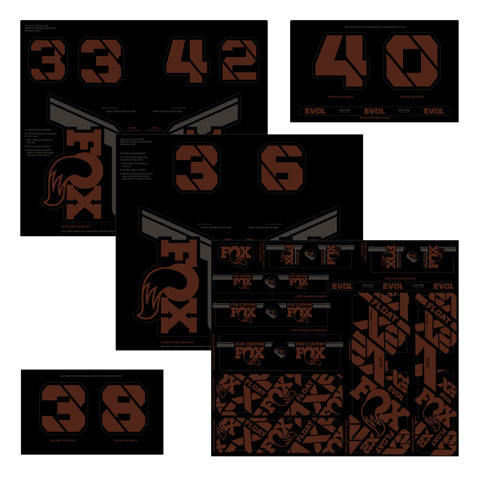 FOX CUSTOM Decal Kits – RideFOX EU